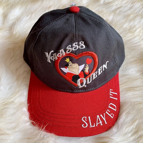 Disney | Accessories | Sale New Disney Queen Of Hearts Yaasss Queen Cap ...